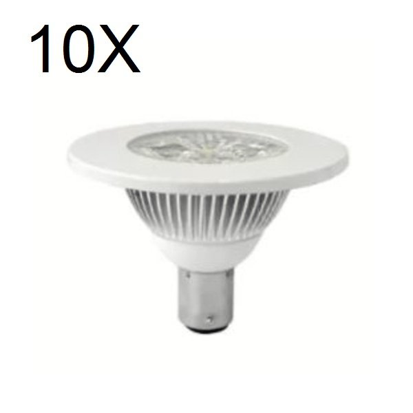 KIT 10 LAMPADA LED DICROICA AR70 10W 3000K LLUM | MadeiraMadeira