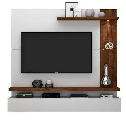 Painel Home Suspenso para TV até 50 Polegadas Lira DJ Móveis Branco ...