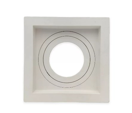 Embutido Recuado Abs Par30 Quadrado Branco | MadeiraMadeira