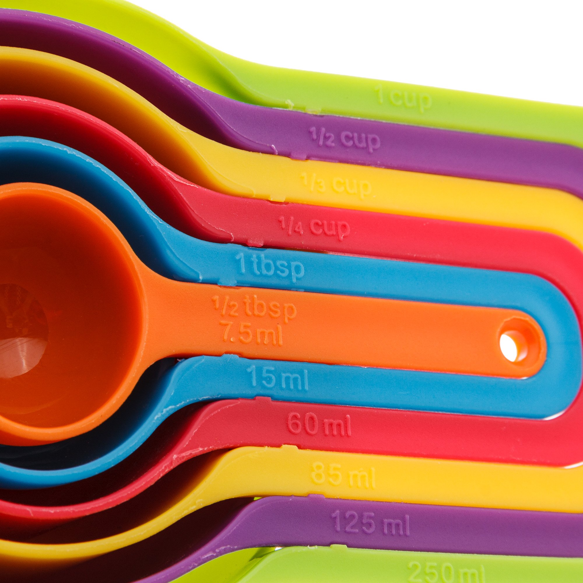 Cj 6 Colheres Medidoras Encaixáveis 7,5/15/60/85/125/250ml Lyor | MadeiraMadeira