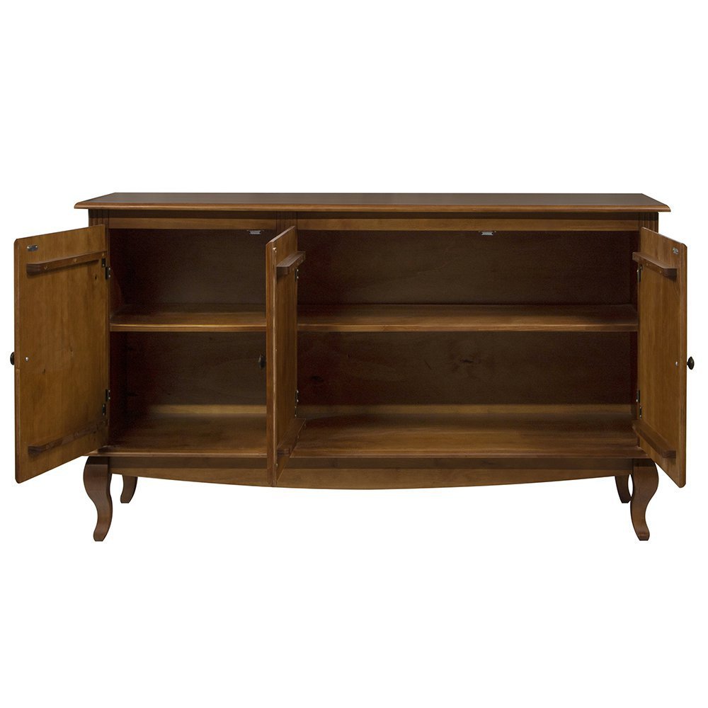 Buffet em madeira Maciça com 2 portas Bela Pinhão | MadeiraMadeira