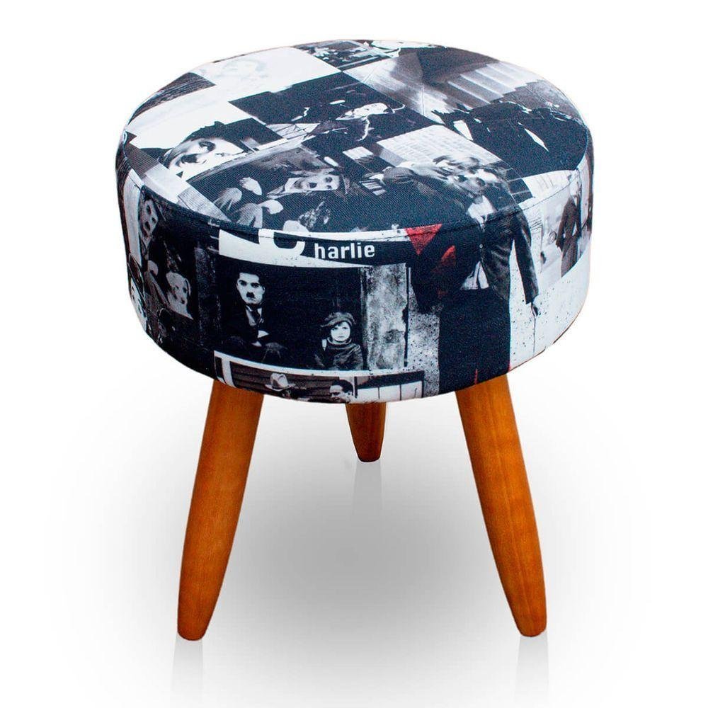 Puff Redondo Suede Chaplin | MadeiraMadeira