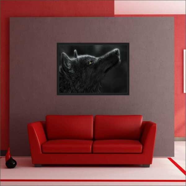 Quadro Decorativo Animais Lobo Salas Quartos TT04 | MadeiraMadeira