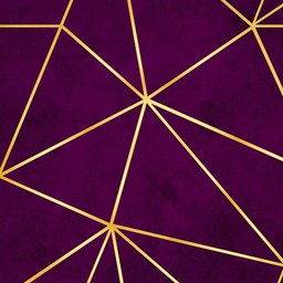 Papel De Parede Adesivo Zara Roxo Dark Com Dourado - 3,5m | MadeiraMadeira