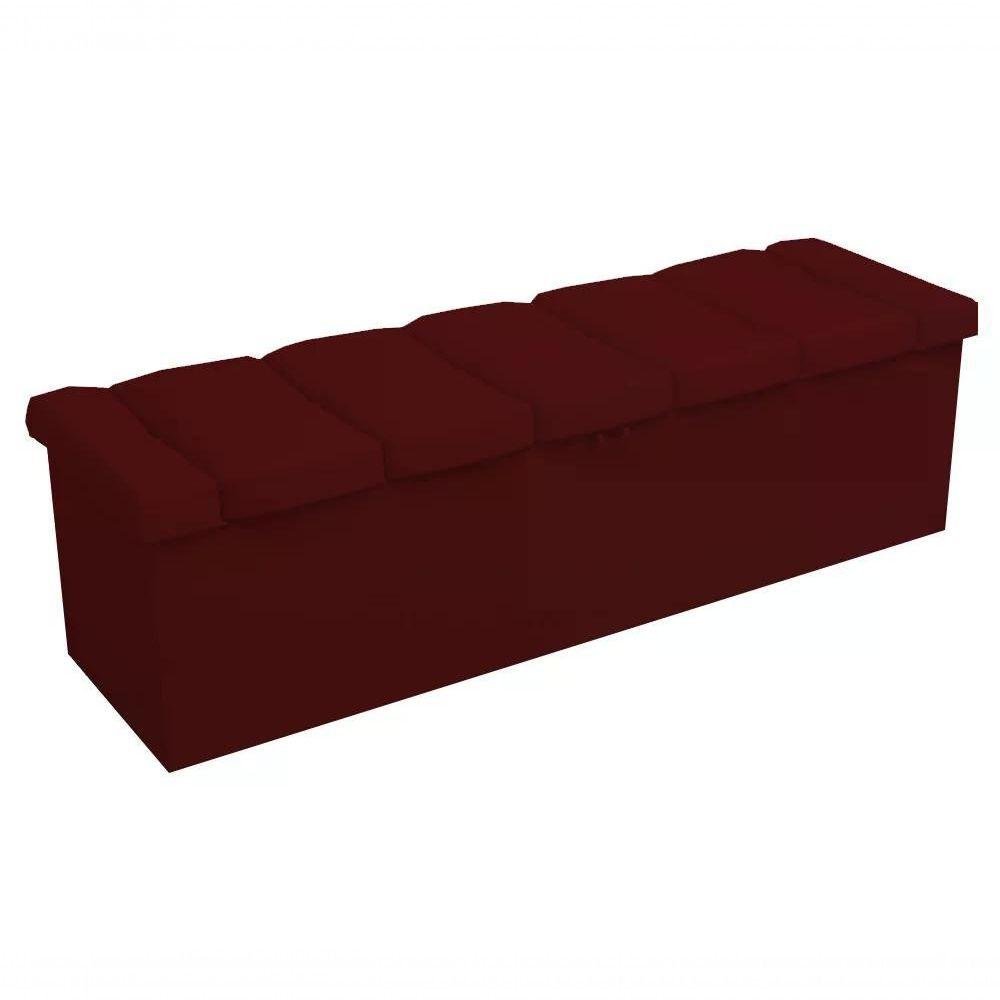 Calçadeira Bau Solteiro Kiara 90 Cm Animale Vermelho | MadeiraMadeira