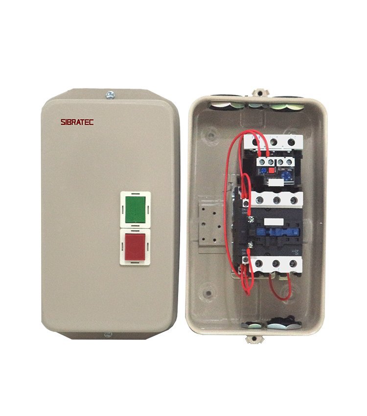 Chave para Partida Direta Motor Modelo Metálica QCX2-9560-Bobina 220Vca ...