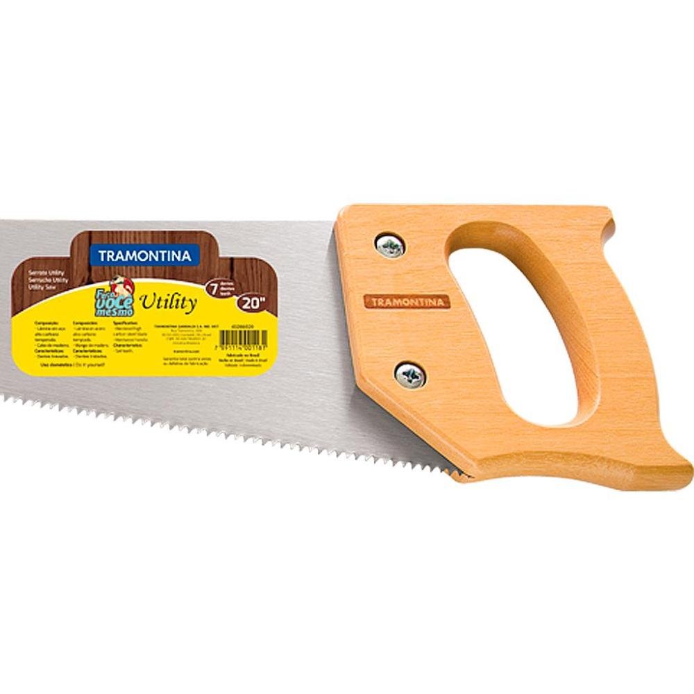 Serrote Tramontina Utility com 7 Dentes por Polegada Lâmina em Aço ...