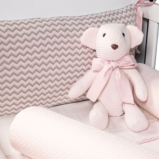 Kit Berço Tricot Magia E Fantasia Pipoca Pérola Chevron Rsa ...