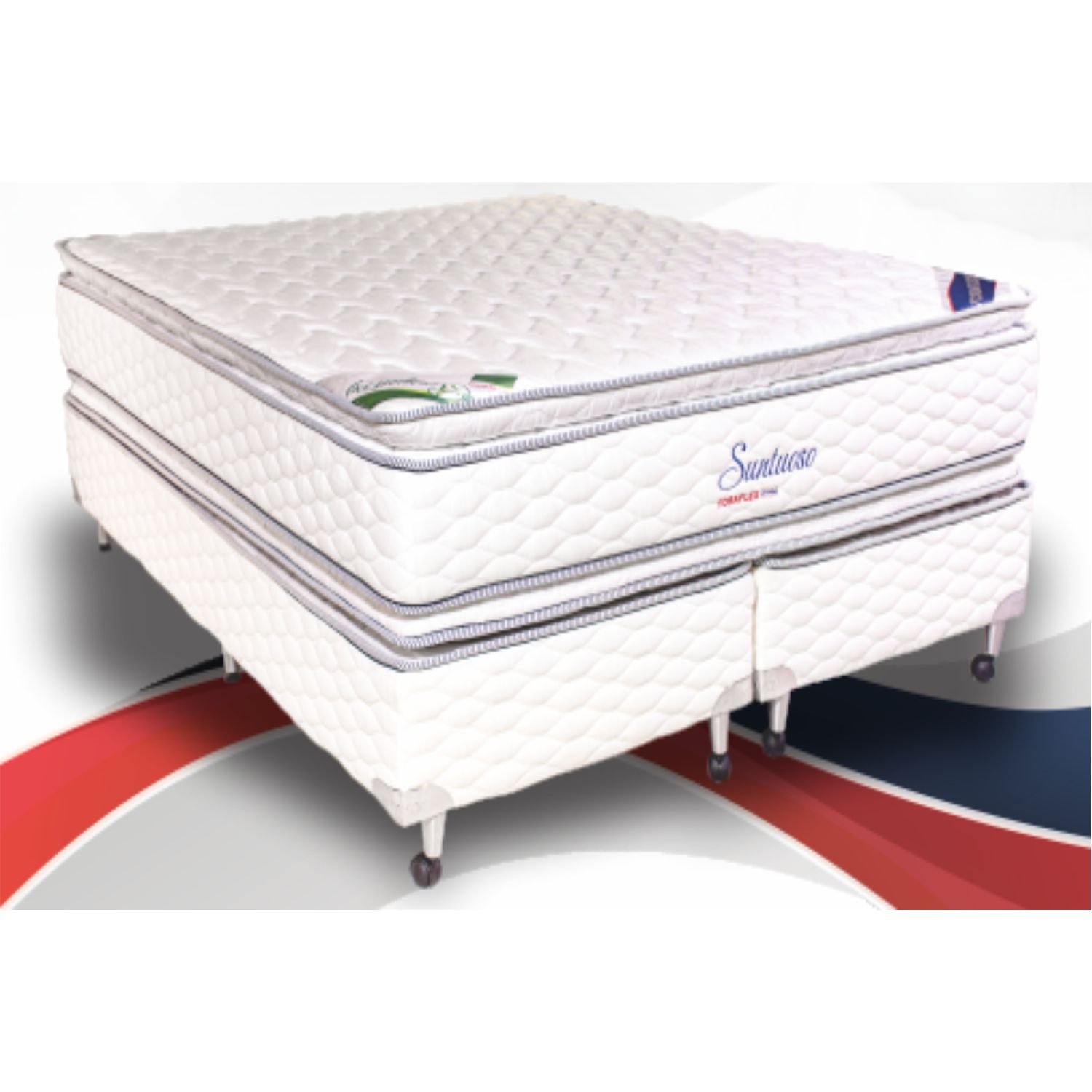 Colchão Casal ToraFlex de Molas Ensacadas Suntuoso + Base FCD Toraflex ...