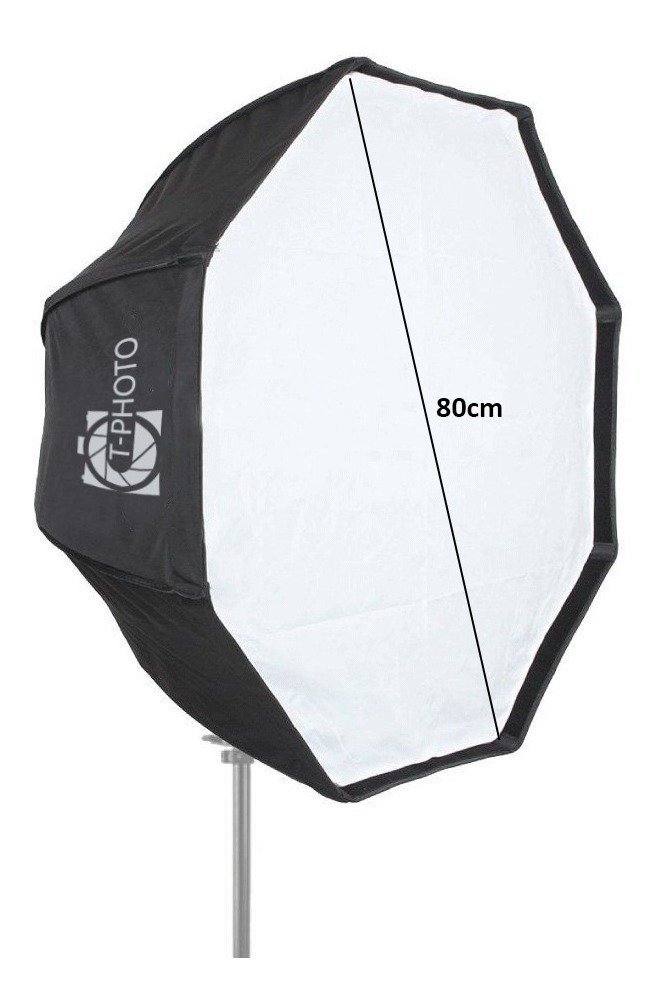 Softbox Octabox 80Cm Com Grid Para Flash Tocha T-Photo U UNICA UNICA ...
