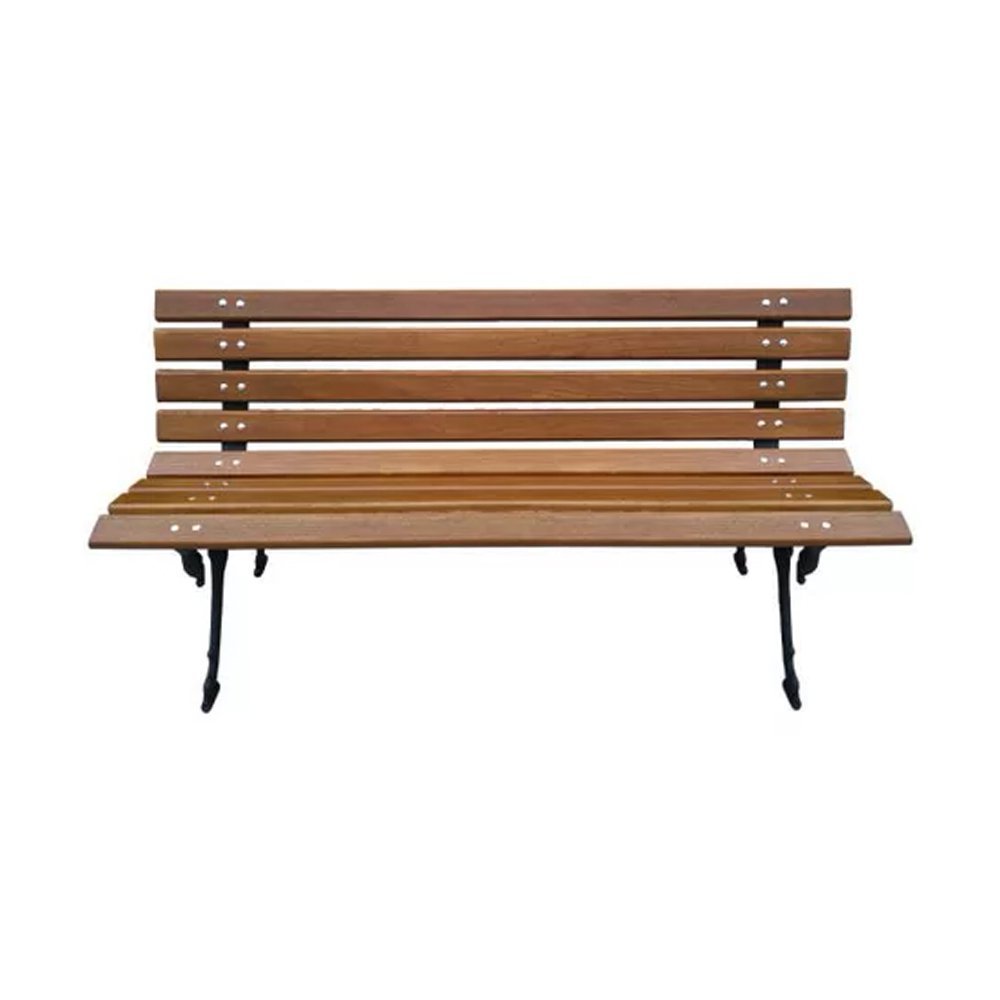 Banco de Jardim Namoradeira Inglês em Madeira Maciça e Ferro 120cm ...