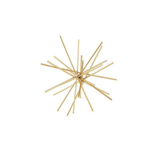 Escultura Ouriço em Metal Dourado | MadeiraMadeira