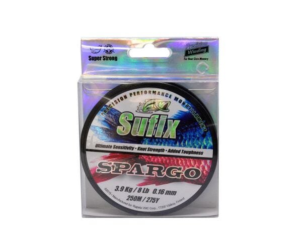 Linha Pesca Sufix Spargo - 250 metros - 0,18 mm | MadeiraMadeira