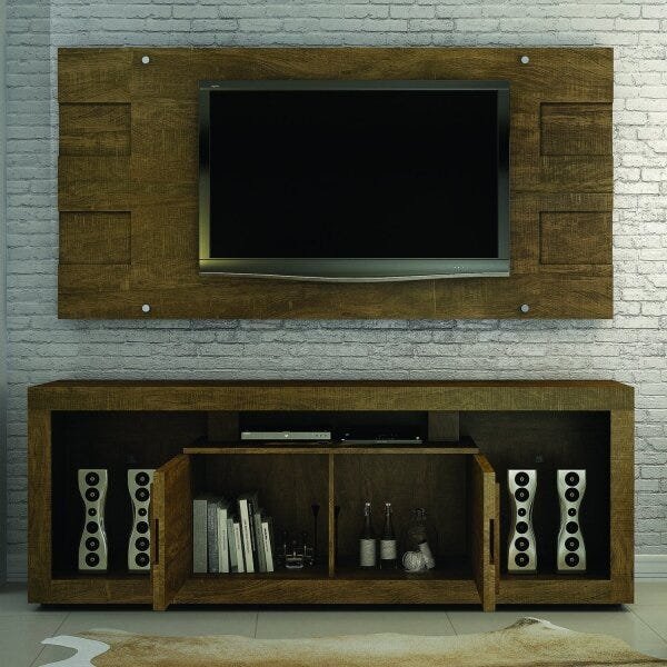 Rack com Painel para TV até 55 Polegadas Titan Valdemóveis | MadeiraMadeira