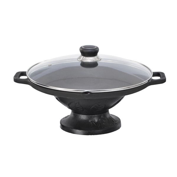 Rechaud de Ferro Fundido 30X30cm C/Fogareiro 18 C/Picanheira com T ...