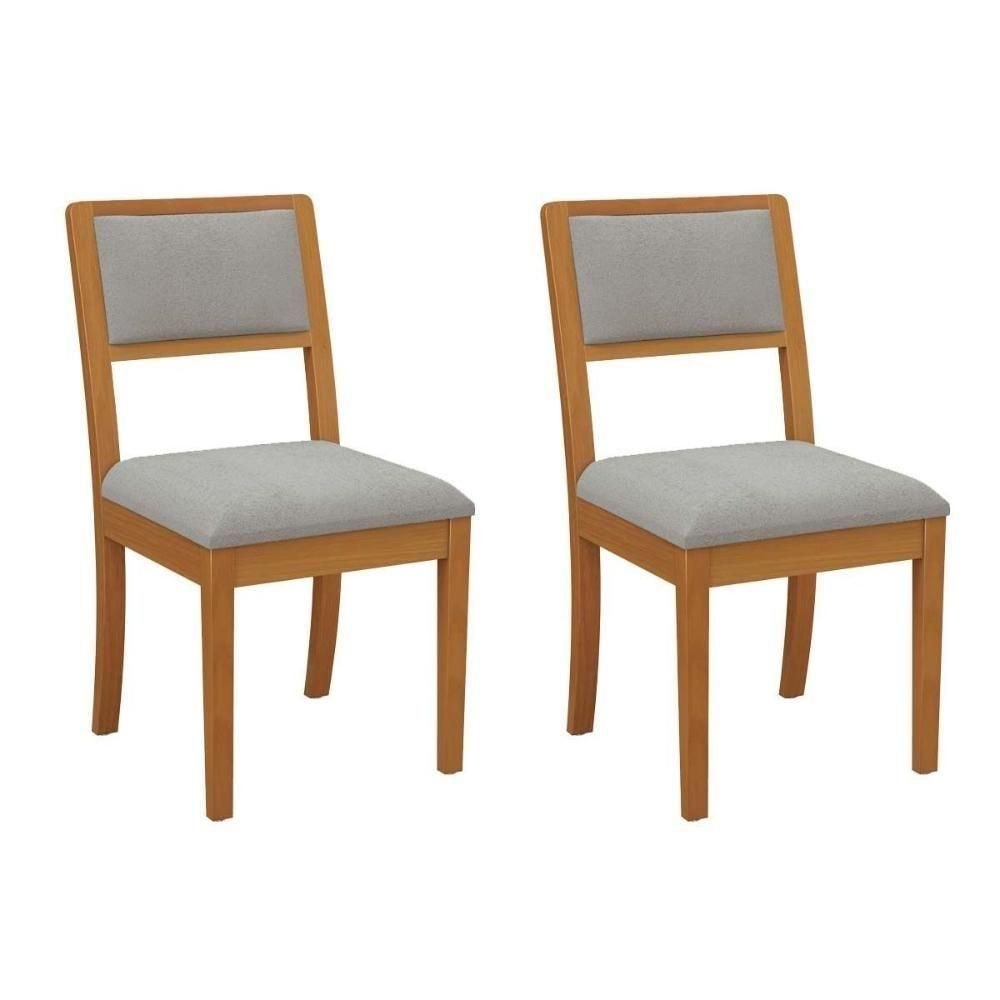 Cadeira Sala de Jantar Alice Madeira Maciça 2cmm003ca Kit 2un Carvalho ...