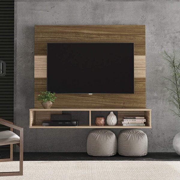 Painel Home para TV até 50 Polegadas 2 Nichos Alpes Colibri ...