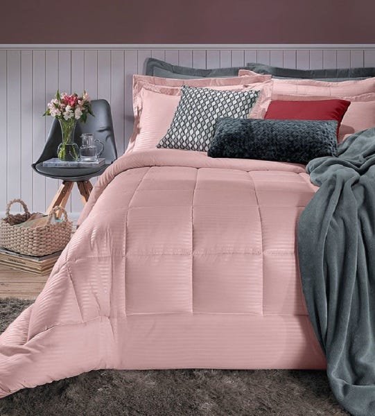 Edredom Casal Luxury Touch - Luma Confort - Hedrons | MadeiraMadeira
