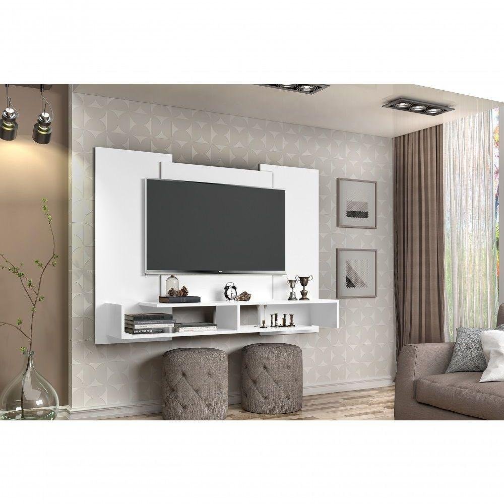 Painel Tv 42 32 Polegadas 2 Nichos Mônaco Cambel | MadeiraMadeira