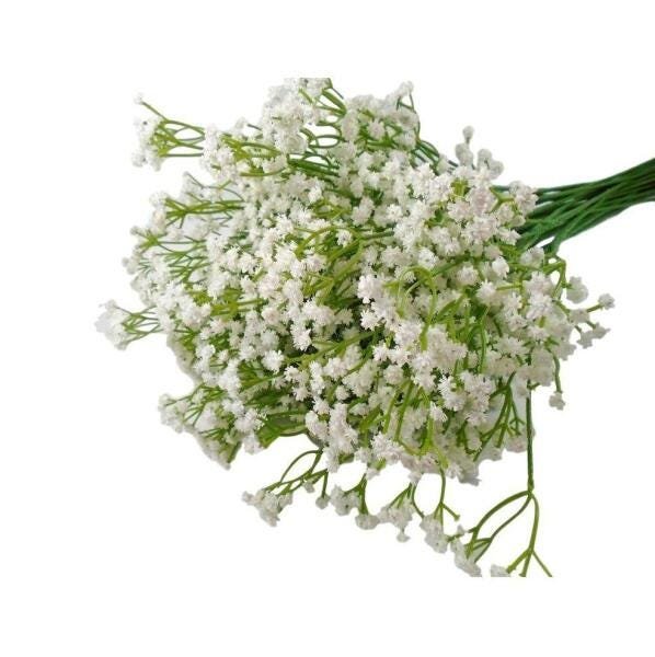 Kit 12 Galhos Flor Mosquitinho Gipsofila Branco Artificial | MadeiraMadeira