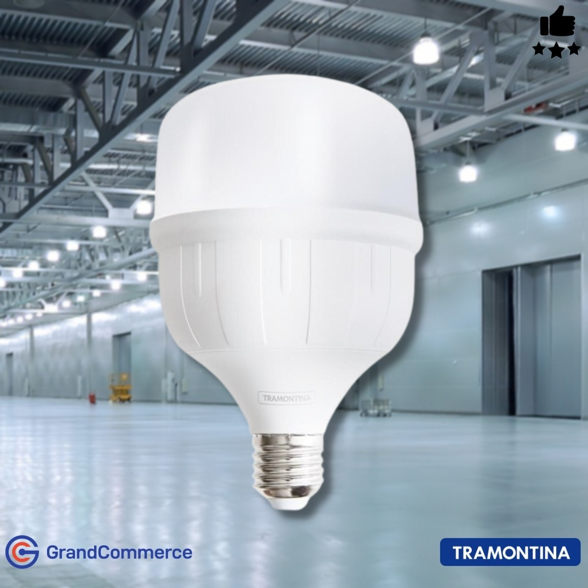 Kit 5 Lâmpadas Led Bulbo 50W E27 6500K Bivolt Tramontina | MadeiraMadeira