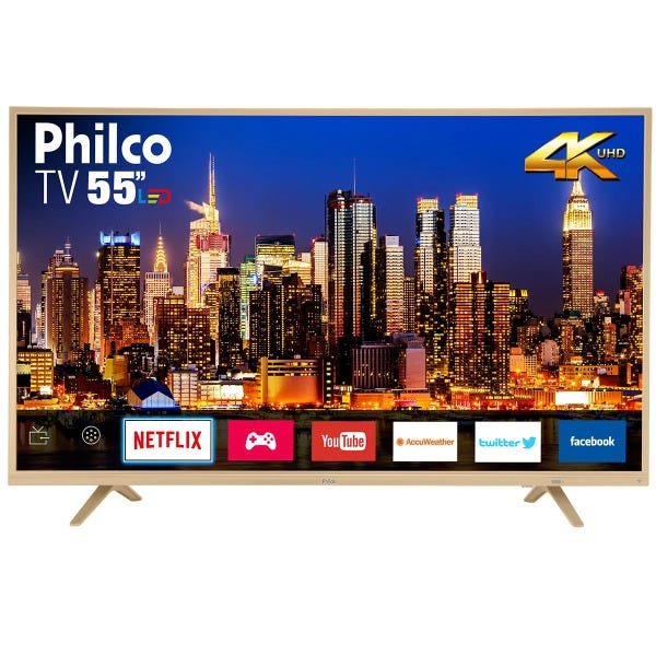TV Philco LED 4K 55 Polegadas PTV55U21Dswnc Bivolt | MadeiraMadeira