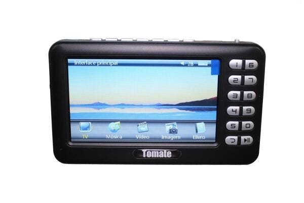 TV Digital Portátil Hd Tela 4.3 Monitor USB SD Rádio Mtm403 Tomate ...