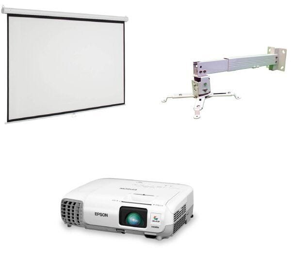 Kit Projeção Gmr Svga - Projetor Epson S39 3300 + Tela de Projeção Gmr ...