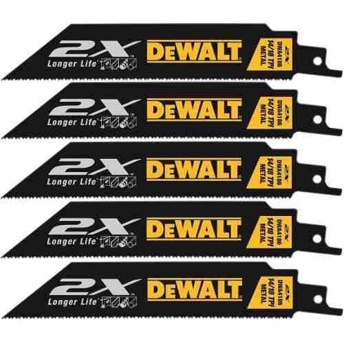 Lamina Serra Sabre 6 Pol Kit 5 Peças Dewalt - Dwa4186 | MadeiraMadeira