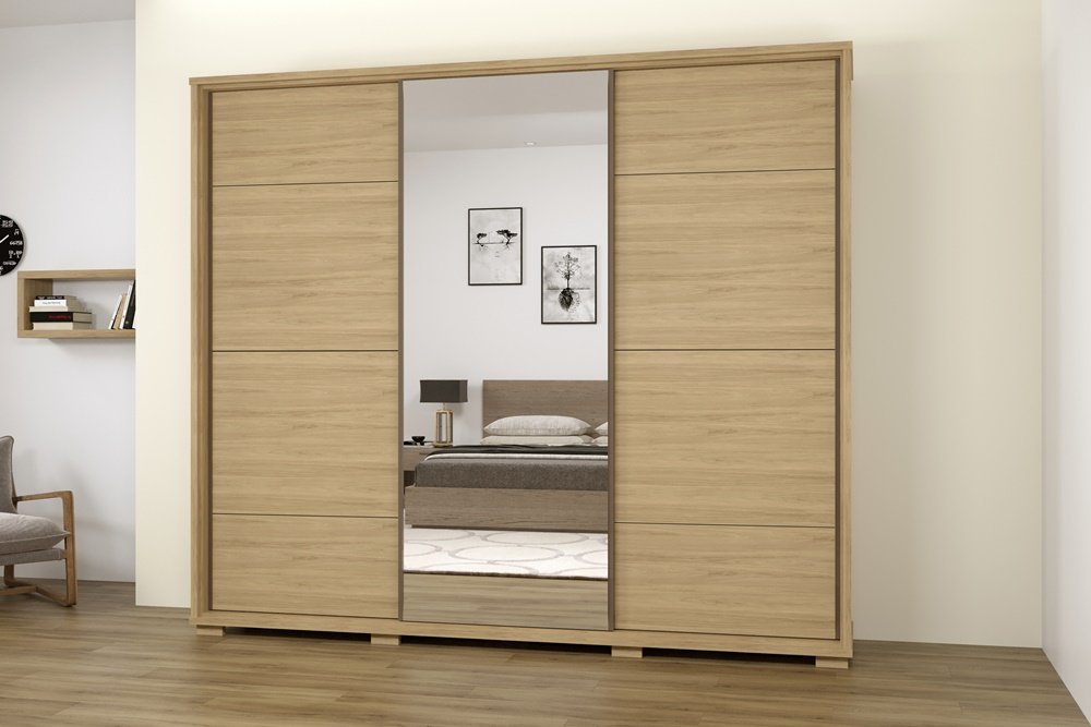 - GUARDA ROUPAS FORTUNO PLUS C/ ESPELHO ROBEL: Hanover | MadeiraMadeira