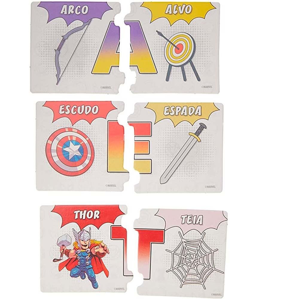 Jogo Educacional - Jogo das Letras - Marvel - MimoToys | MadeiraMadeira