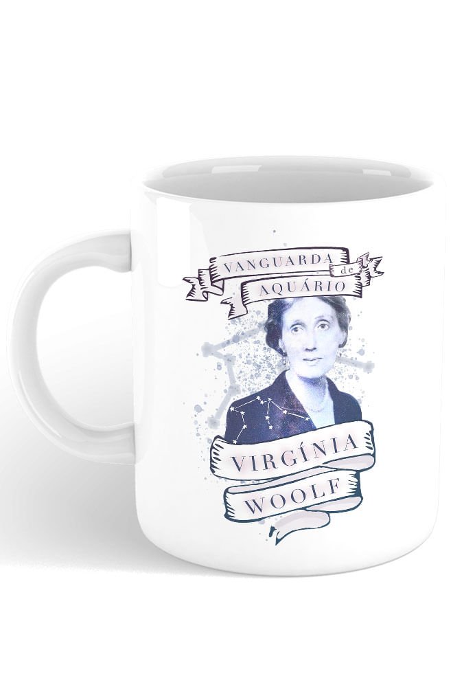 Caneca Virginia Woolf: A Vanguarda de Aquário | MadeiraMadeira