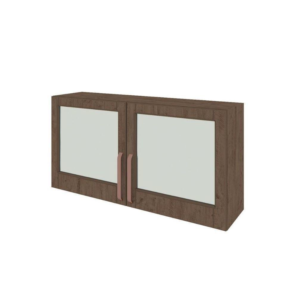 Armario Gold 1,20 2 Portas Vd Refleta Noce | MadeiraMadeira