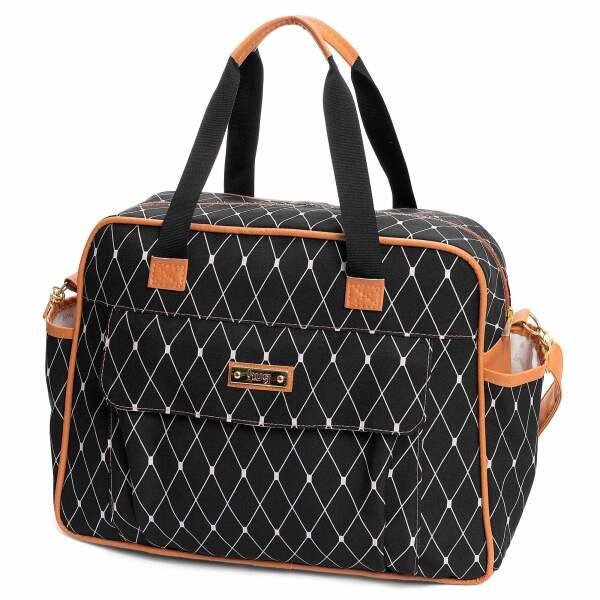 Bolsa Maternidade Preta Grande Nancy Hug | MadeiraMadeira