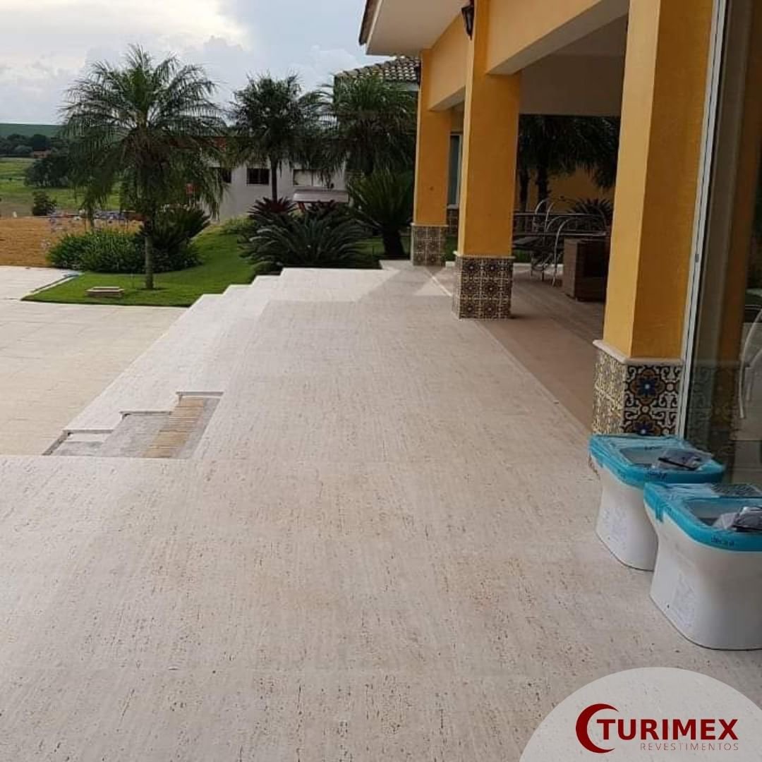 Mármore Travertino Romano - 100x90 cm Turimex | MadeiraMadeira