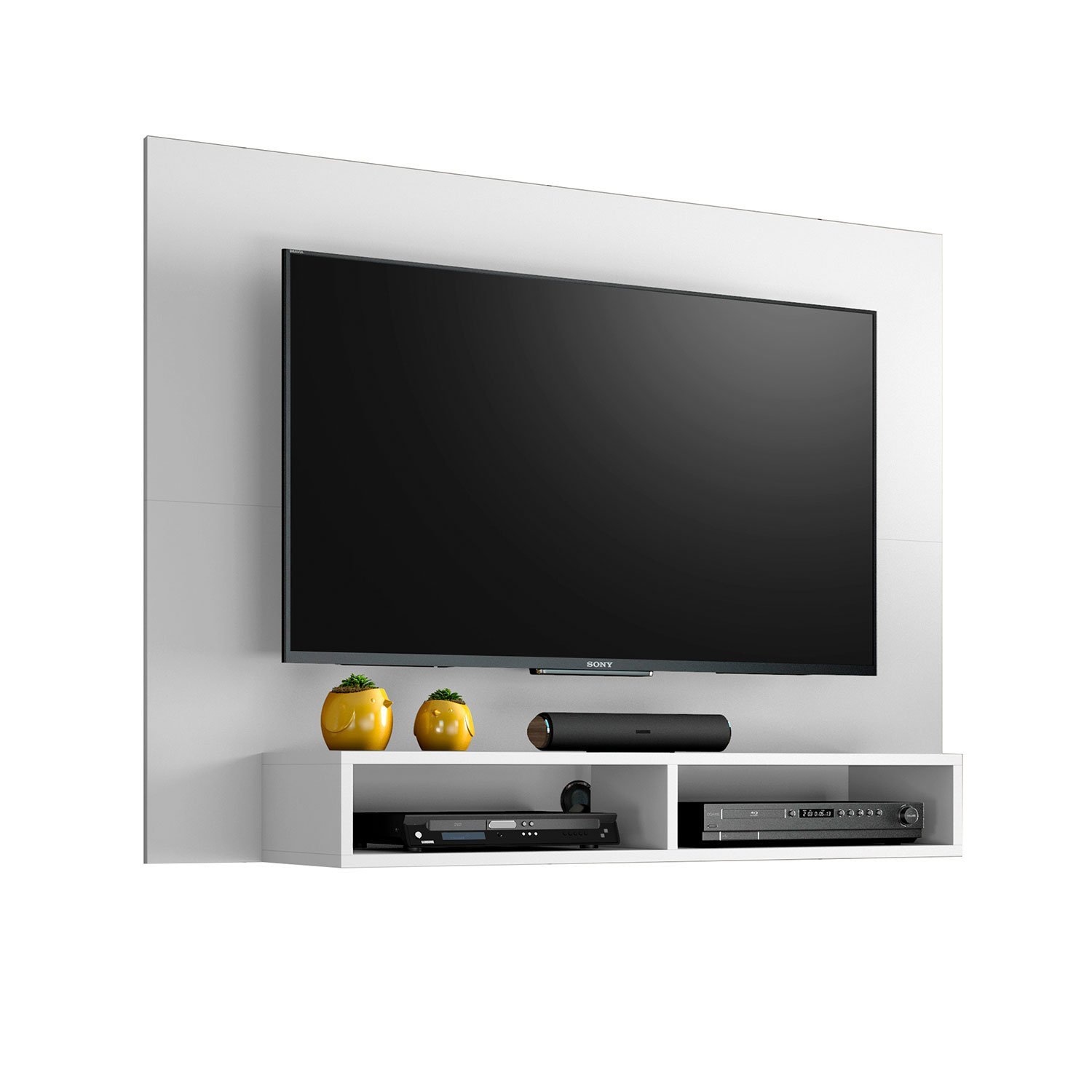 Painel Para TV Eros Branco - Notável | MadeiraMadeira