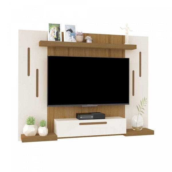 Painel para TV até 50 Polegadas 1 Porta 1 Prateleira Cronos Artely ...