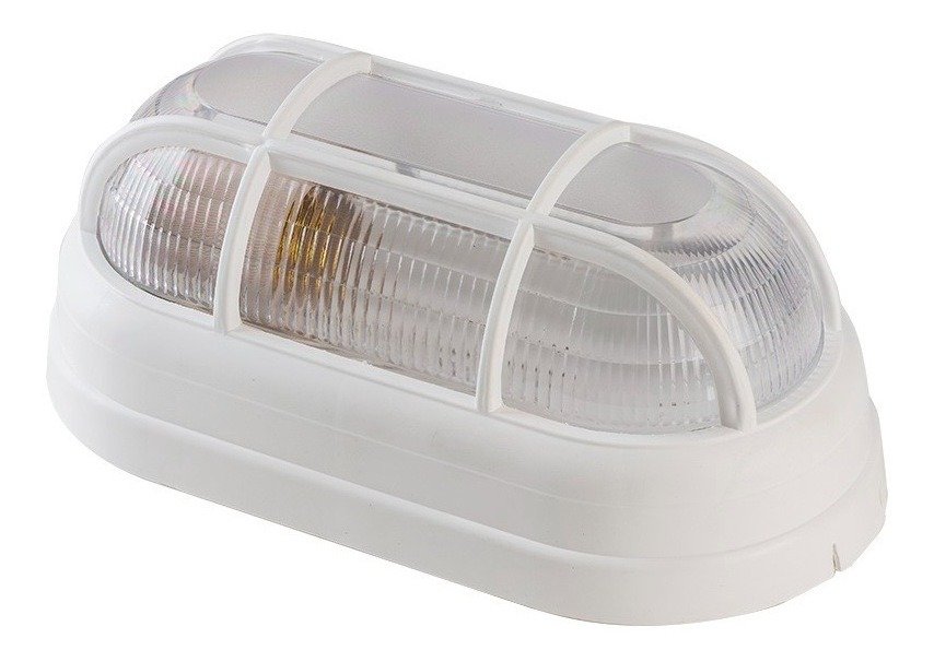 Kit C/ 2 Luminárias Tartaruga Externa Com Grade e-27 Branca | MadeiraMadeira