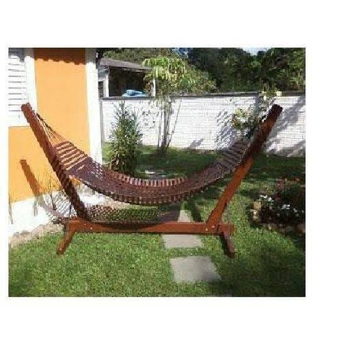 Rede De Madeira solteiro com suporte- Hammock | MadeiraMadeira