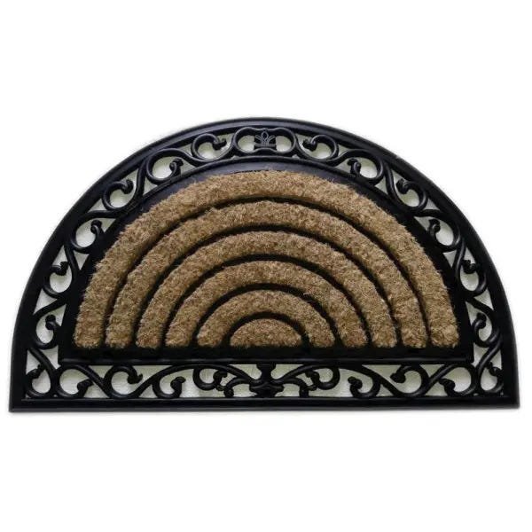 Capacho de Coco Meia Lua Vizapi Coral 45x75cm Meia_Lua | MadeiraMadeira