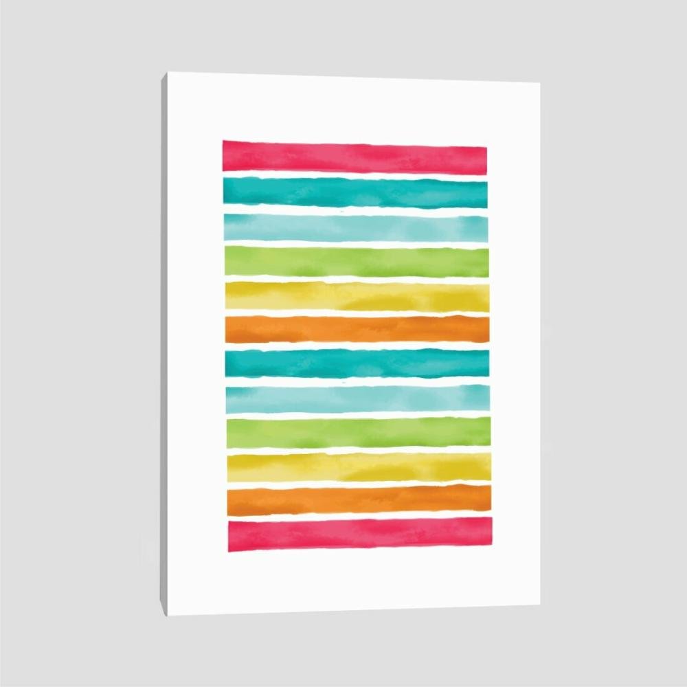 Quadro Listra Color Tela No Chassi 120X80Cm | MadeiraMadeira