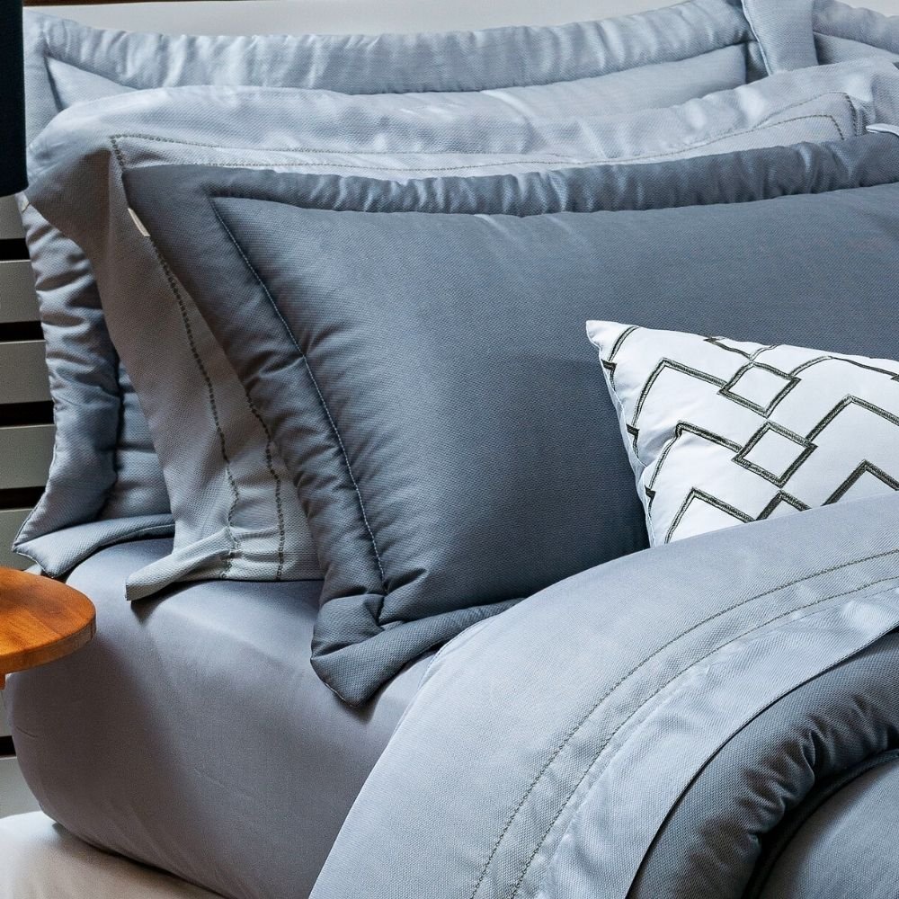 EDREDOM TRULLI PERCAL 400 FIOS FIBRA DE BAMBU - 3 PEÇAS - KING ...