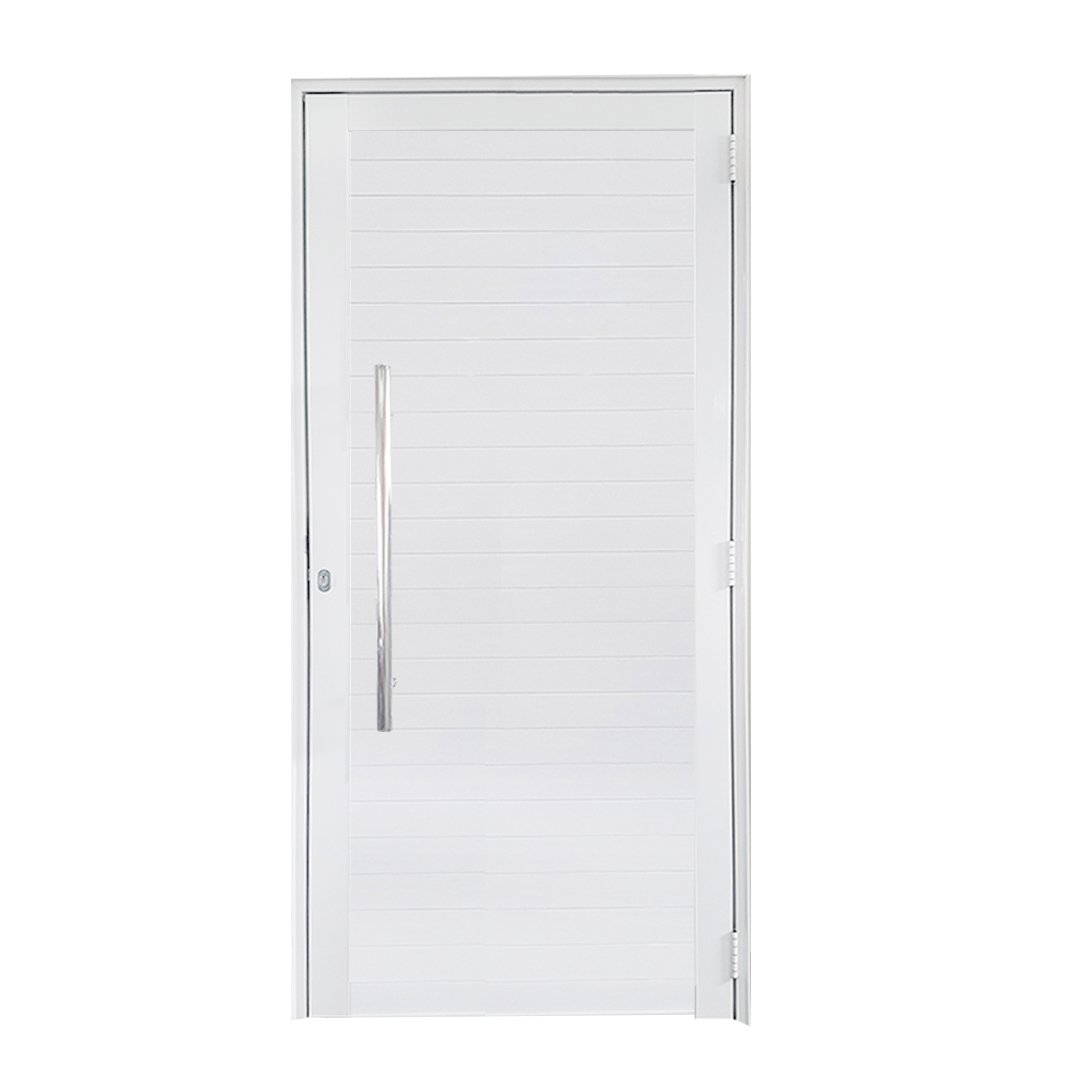 Porta Lambril de Alumínio Branco com Puxador Linha 30 ROMA - Esquerda ...