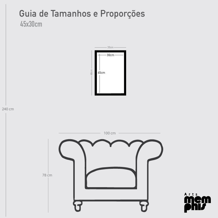 Quadro Abstrato Linhas e Padras Orgânicas - 45x30cm - Moldura Padrão ...