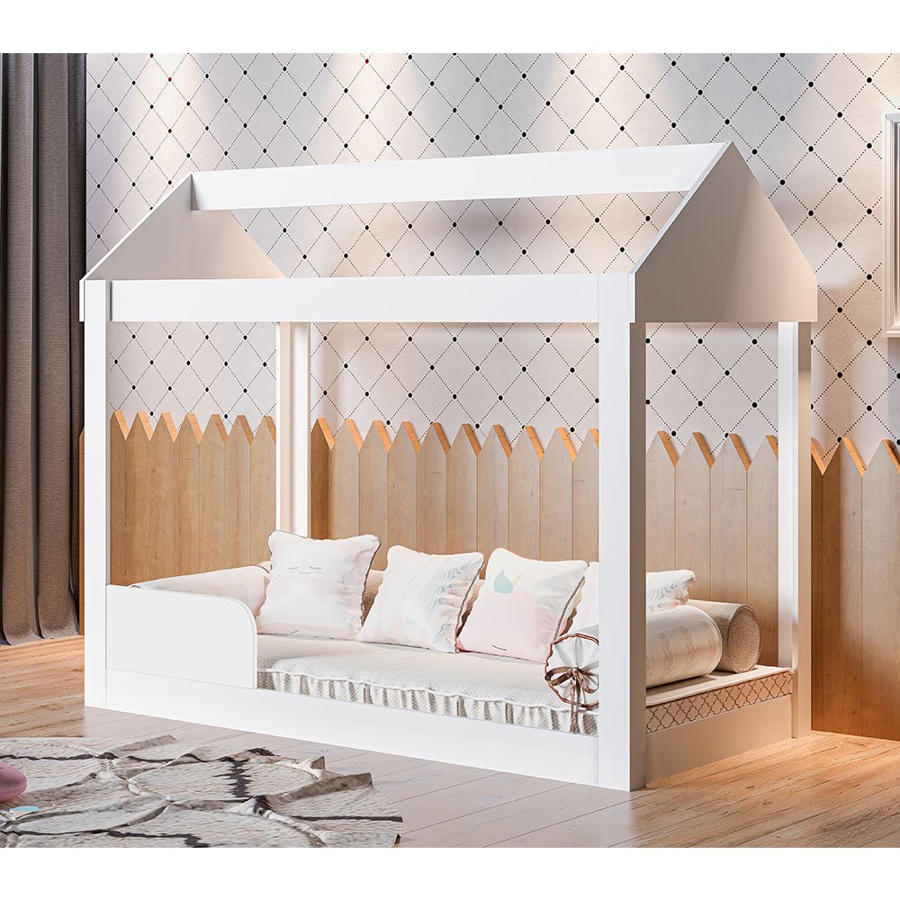 Cama Montessoriana Branca Dakota | MadeiraMadeira