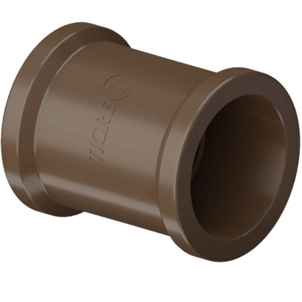 Luva Soldável Lisa Simples Pvc Marrom para Canos e Tubos de Água Fria 3 ...
