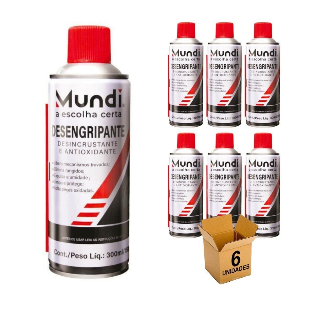 Desengripante Desincrustante Antioxidante Mundi 300ml - 6 Un ...