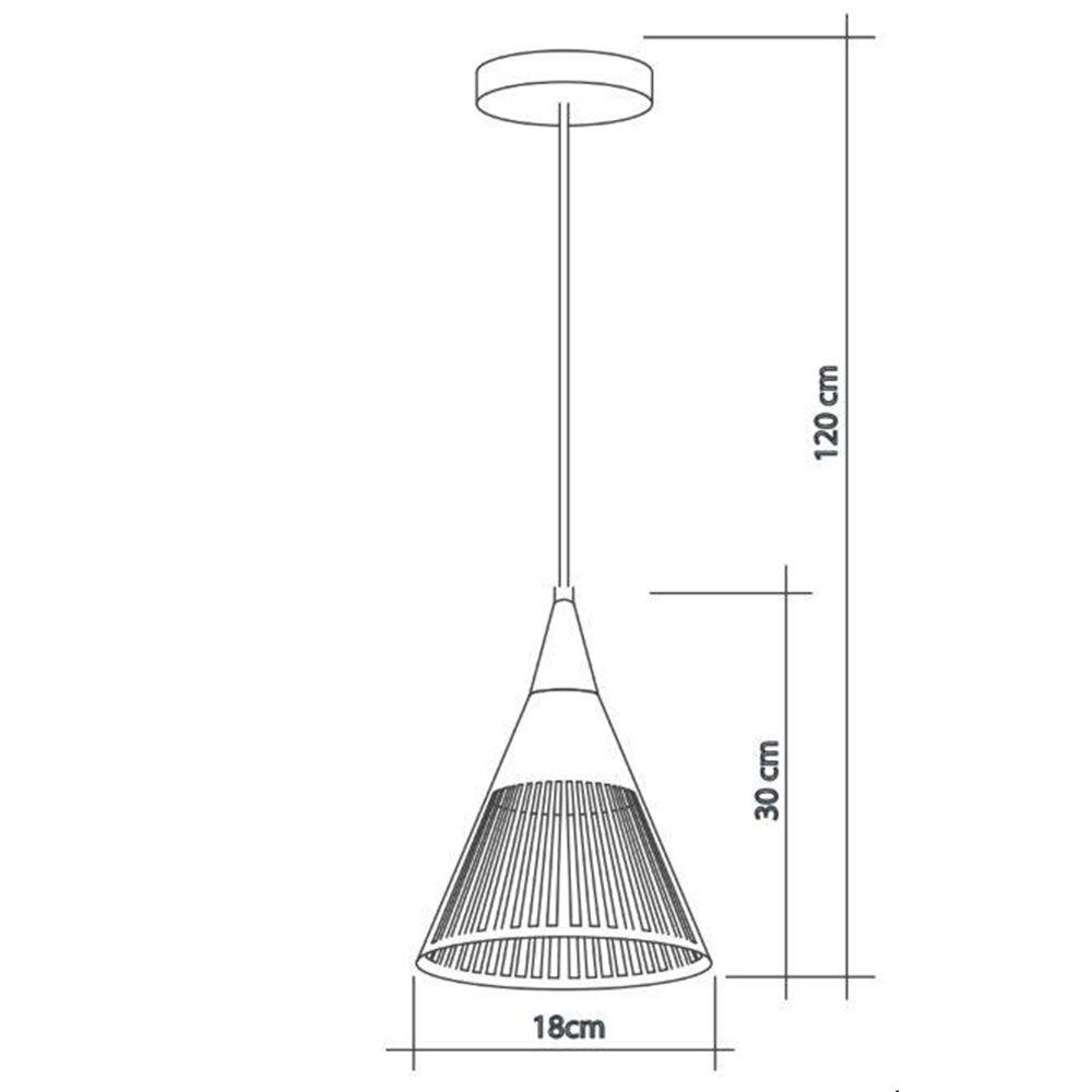 PENDENTE STARTEC RPX BRISE BRANCO DESIGN MODERNO INDUSTRIAL - STARTEC | MadeiraMadeira