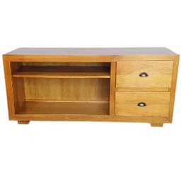 Rack Grande 2 Gavetas Rústico 140cm | MadeiraMadeira