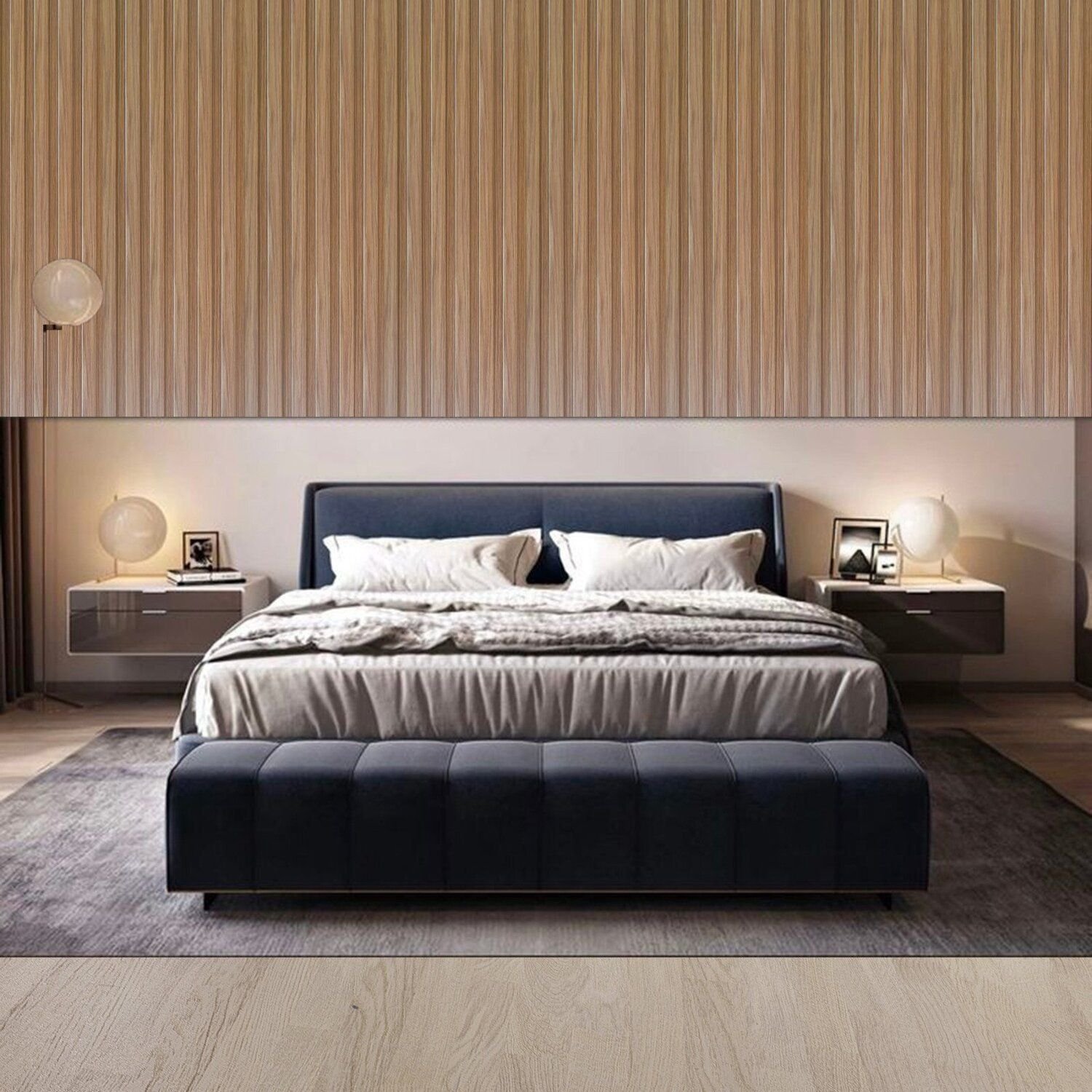 Painel Ripado 3 Ripas Mdf 15x1,2x270 Cm | MadeiraMadeira